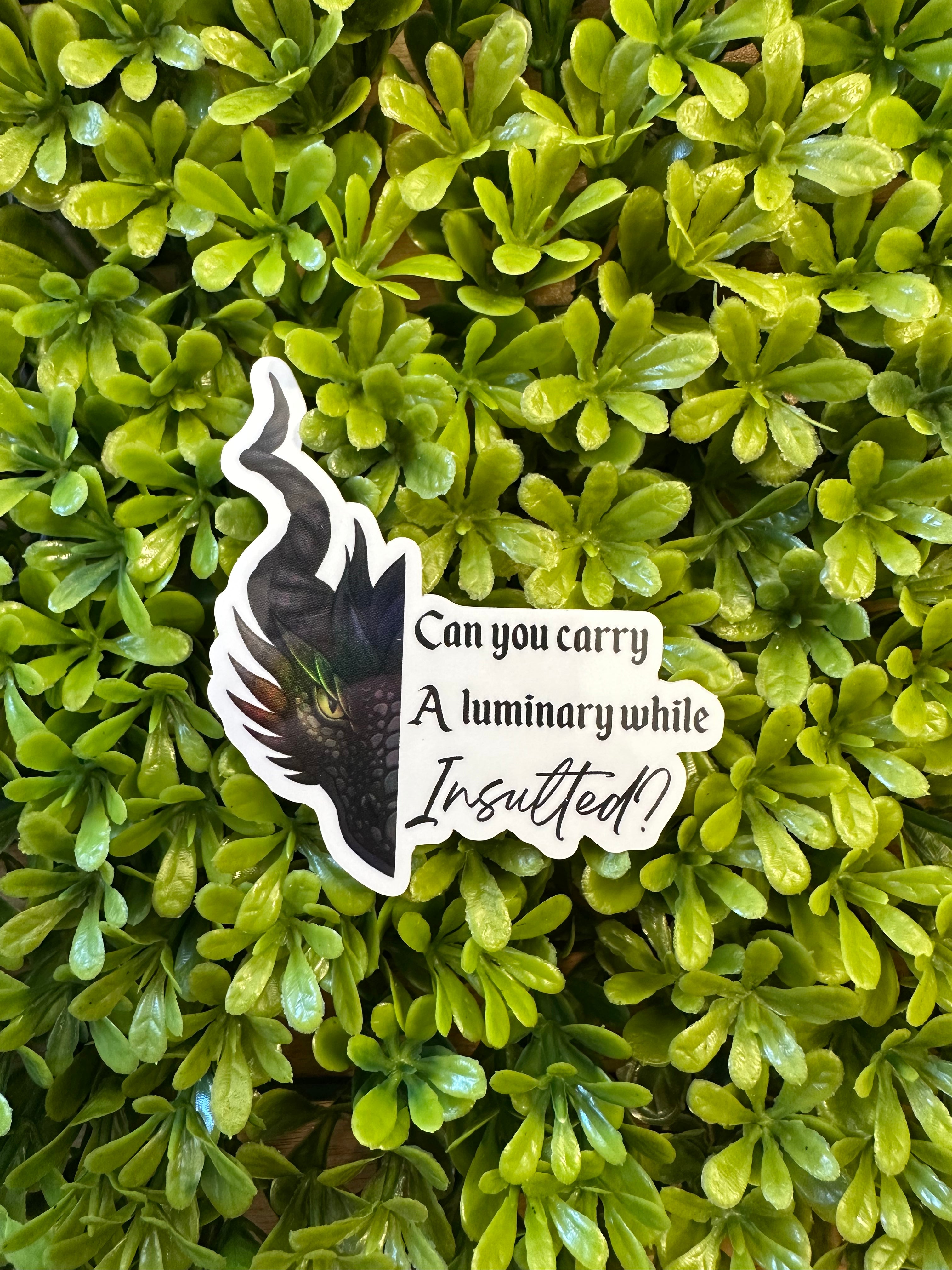 Can You Carry a Luminary Sticker – Parente Illustration